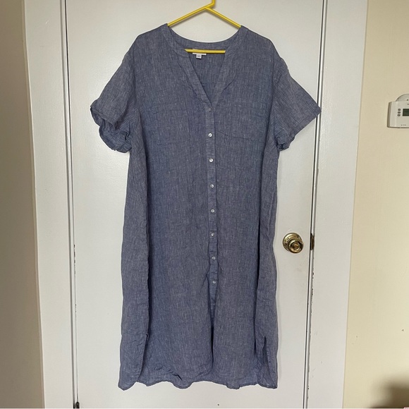 J. Jill | Dresses | Ijill Linen Dress 4x | Poshmark